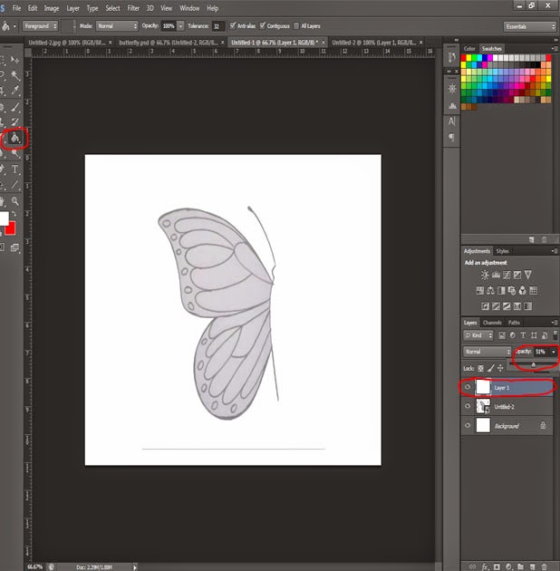 Photoshop Tutorials: Butterfly in Photoshop