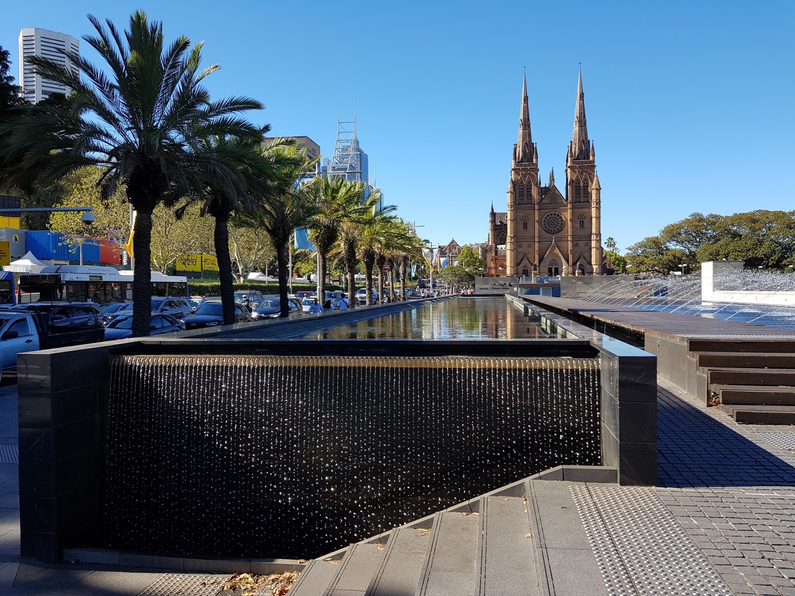 Sydney - City and Suburbs: Cook and Phillip Park, St Mary's Cathedral