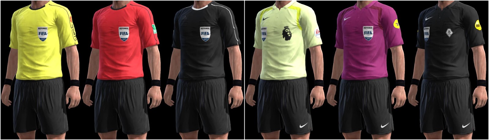 PES 2013 Adidas and Nike Referee Kits Pack by M4rcelo