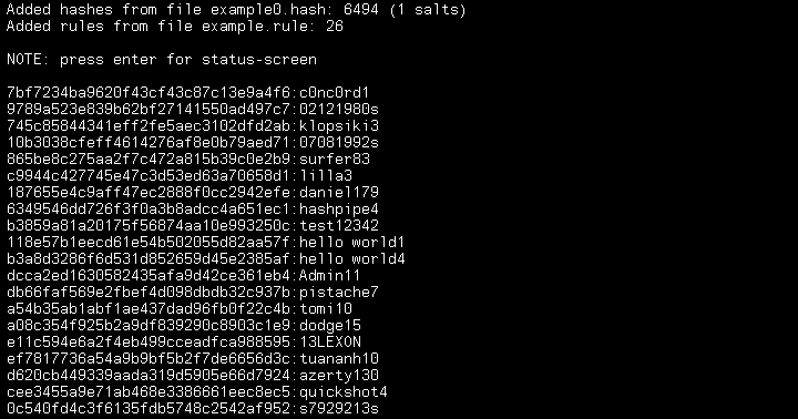[Hashcat v0.45] Advanced Password Recovery - PenTest Tools