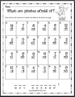 First Grade a la Carte: What Are Pirates Afraid of?