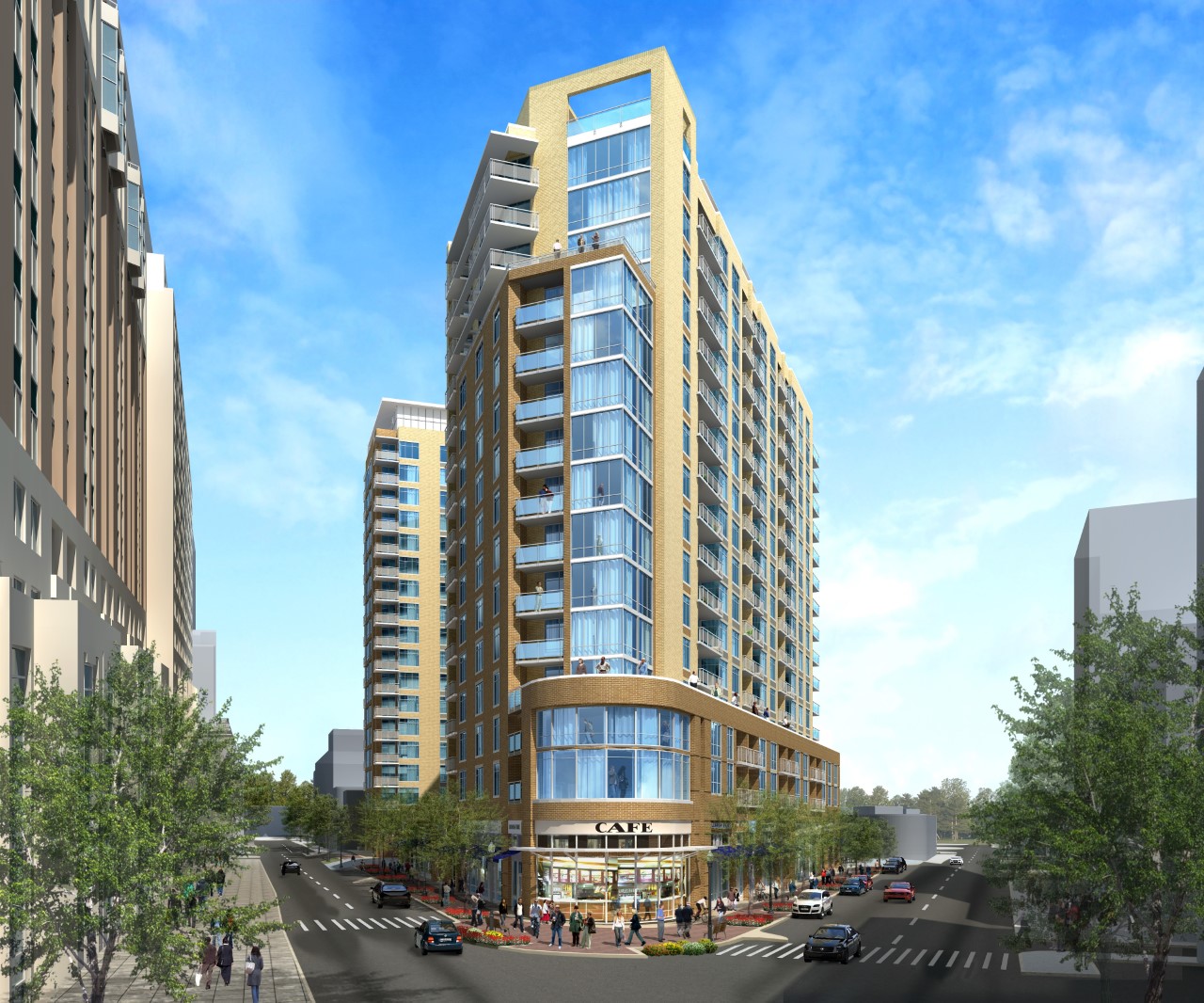 Robert Dyer @ Bethesda Row: Construction of Gallery Bethesda's twin ...