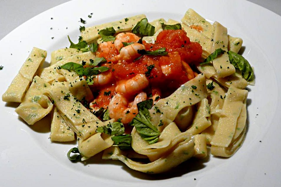 Kulinarische Welten zu Fisch- und Meeresfrucht: Garnelen mit ...