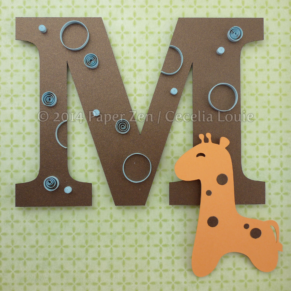 Welcome to Paper Zen ~ Cecelia Louie: Quilling an Easy Letter Monogram