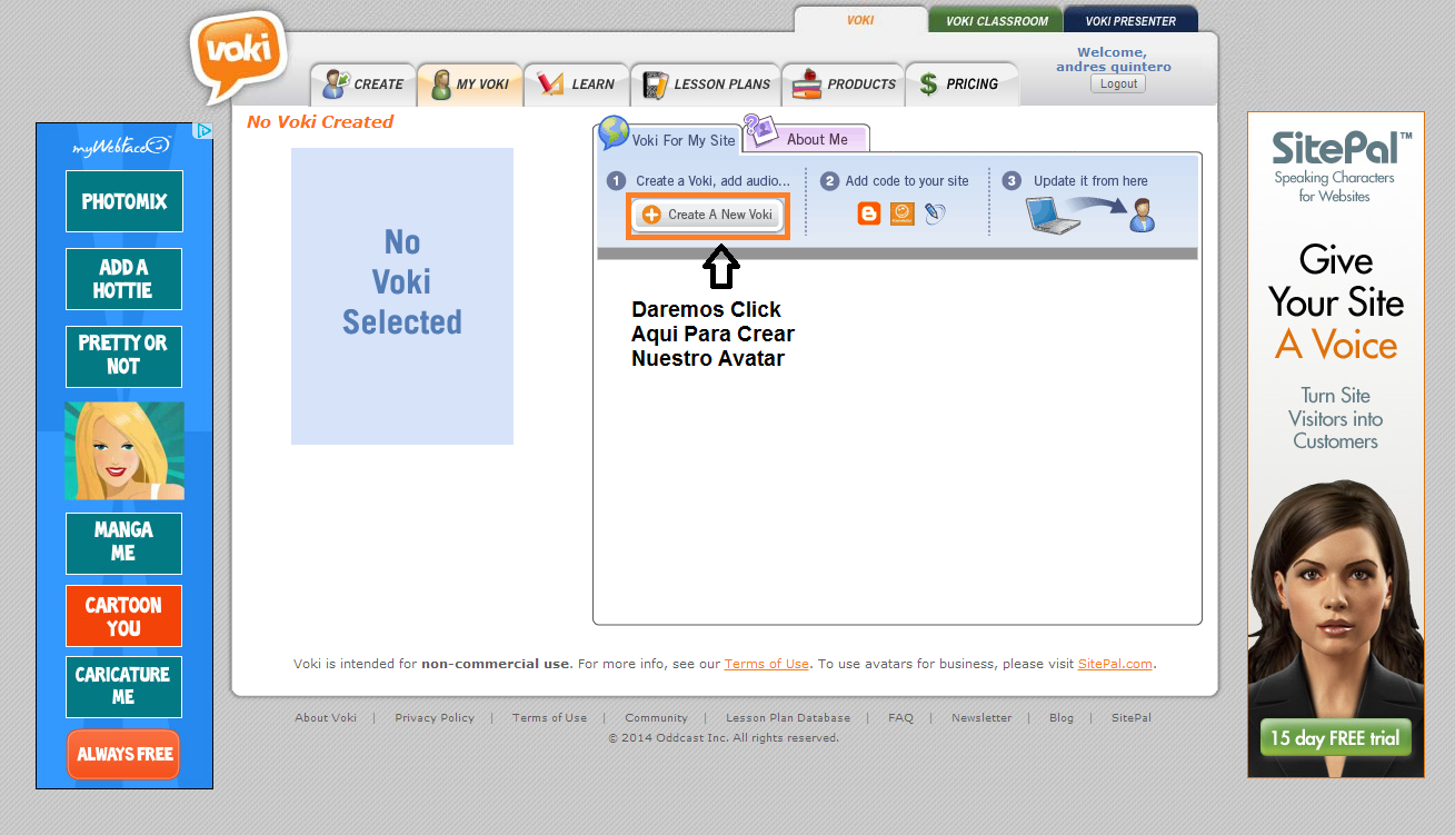 TECNOLOGIA E INFORMATICA : GUIA: Como Crear Un Avatar En Voki Paso A Paso.