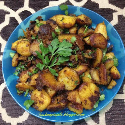 Taro Root Fry / Arbi Fry / Chama dumpa Vepudu - From Sushma's Kitchen