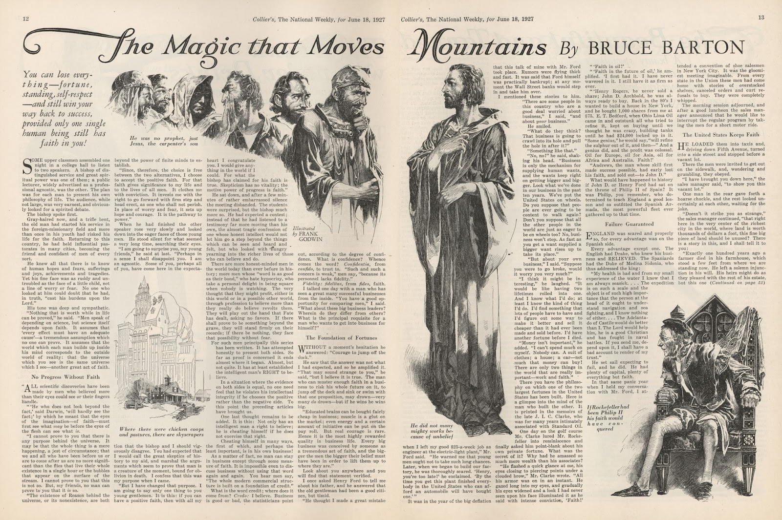 ILLUSTRATION ART: FRANK GODWIN IN COLLIER'S IN THE 1920s