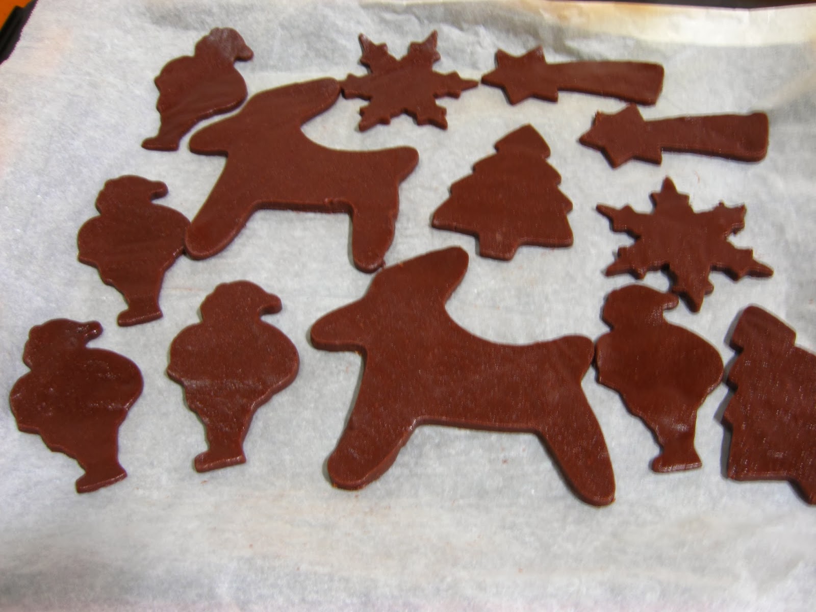 Aguja y Mortero: GALLETAS DE CHOCOLATE NAVIDEÑAS