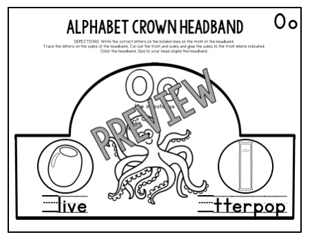 Emily Jane Creates: CROWN HEADBANDS-Alphabet, Blends, Digraphs, Magic e ...