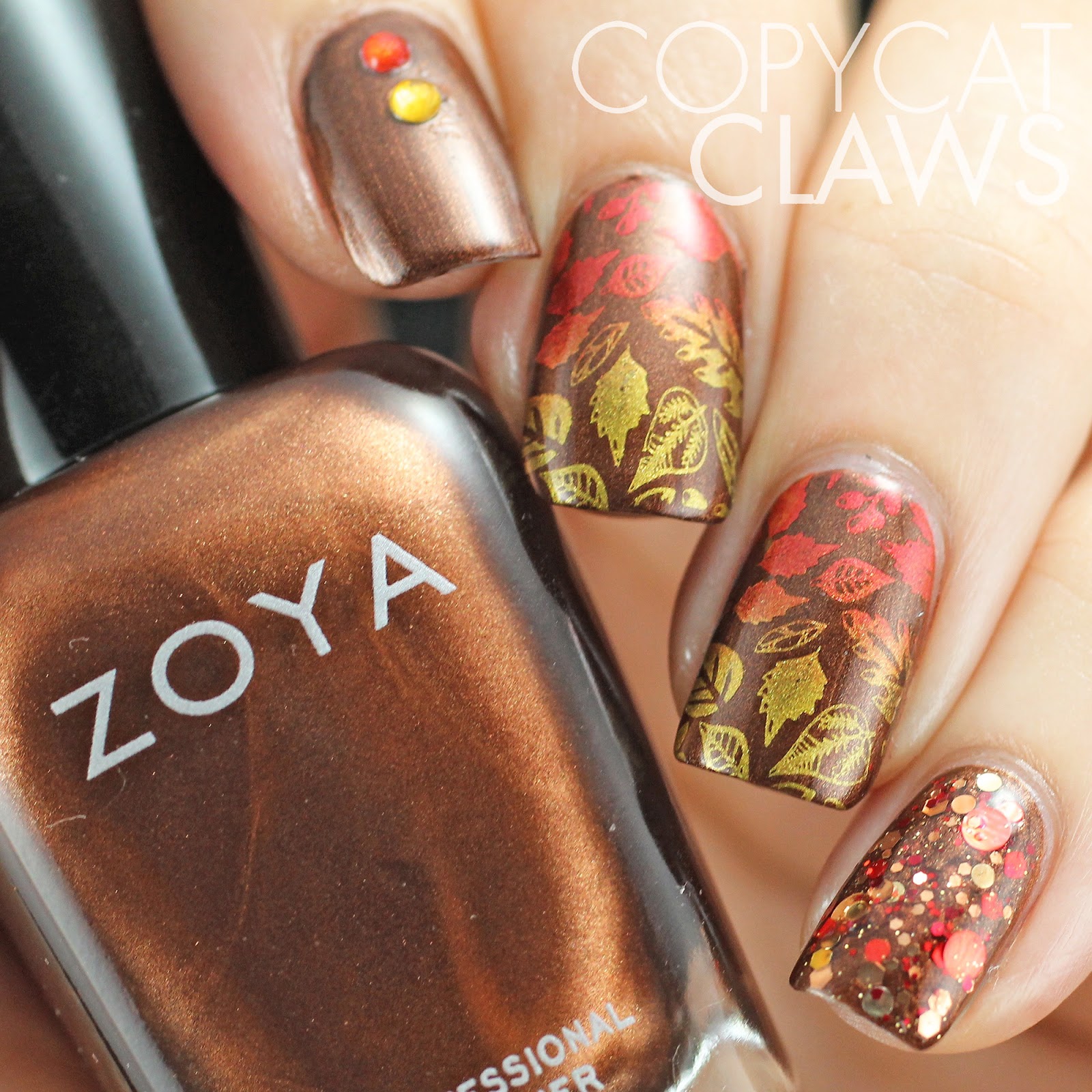 Copycat Claws: Sunday Stamping - Fall Nails 2015