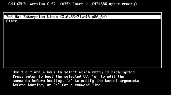 Linux Tech Tutorial: GRUB menu of RHEL 6