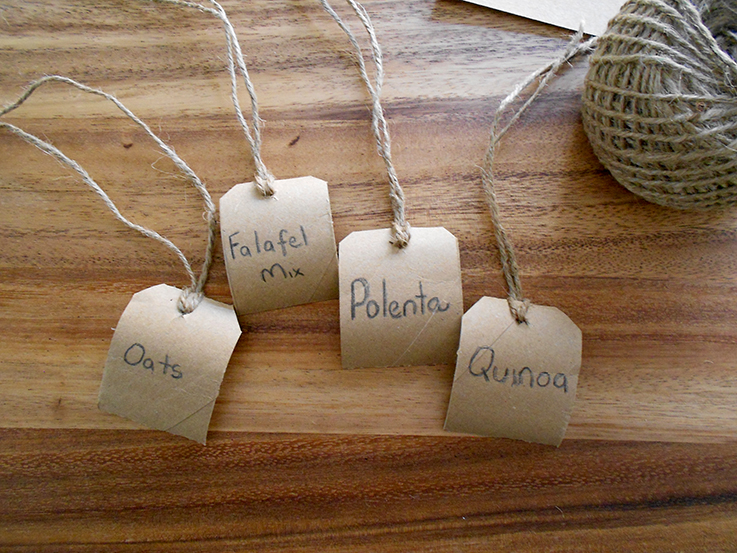 Make upcycled food labels for your plastic free and zero waste pantry ...