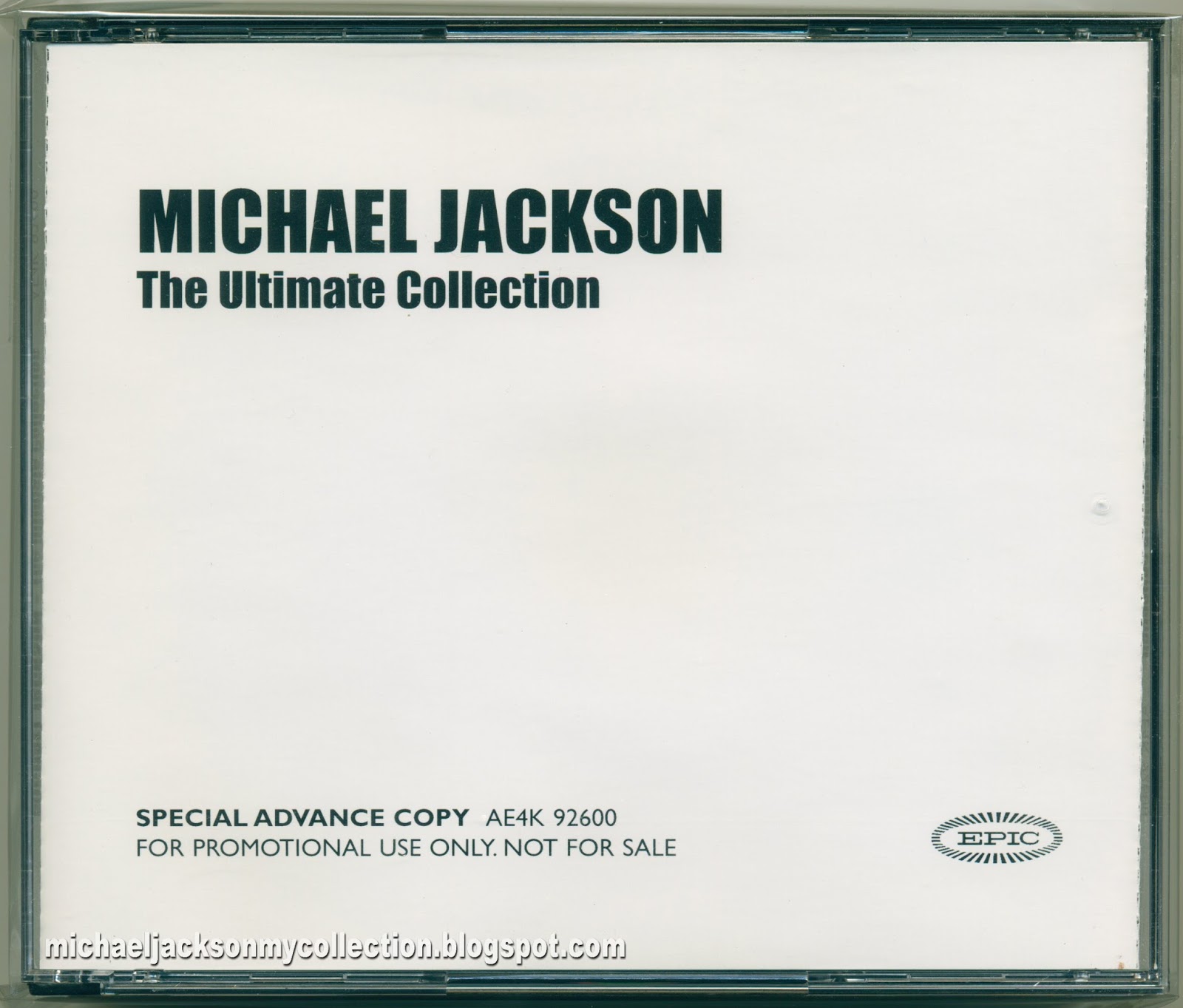 Michael Jackson: Collection for SALE: THE ULTIMATE COLLECTION: CD PROMO ...