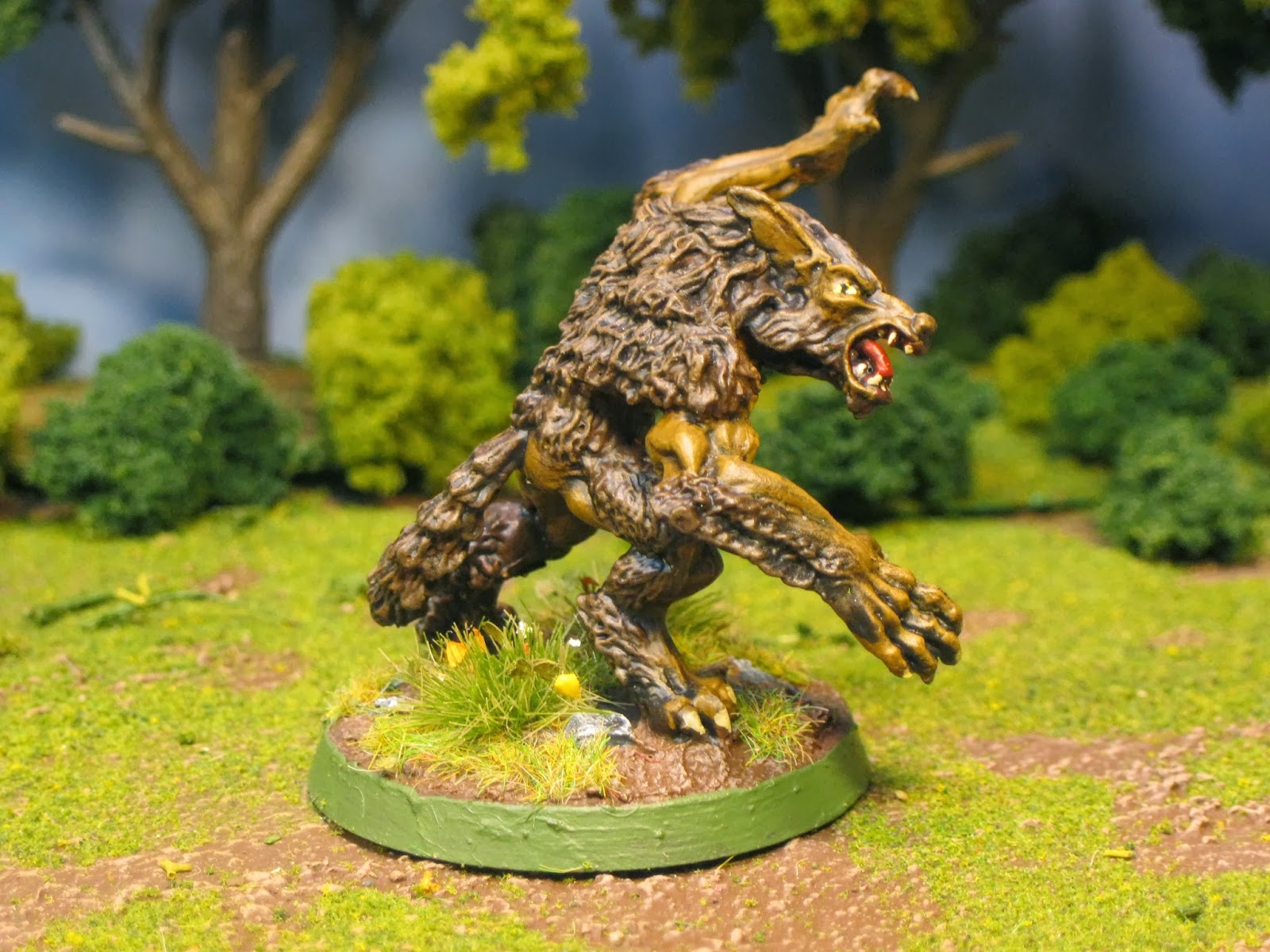 Xin's Lair: My first Reaper Bones- Werewolf