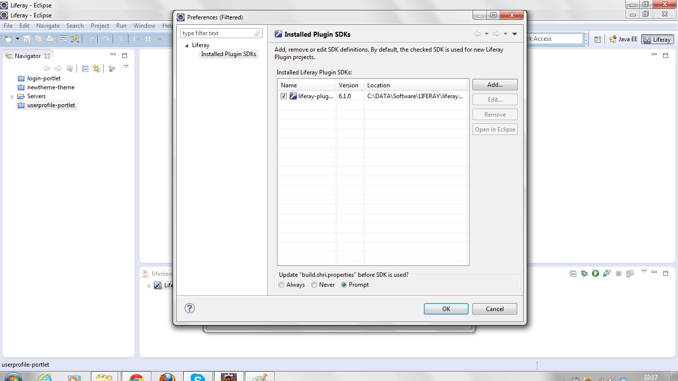 Shri's Blog: How to create Portlet in Liferay using eclipse