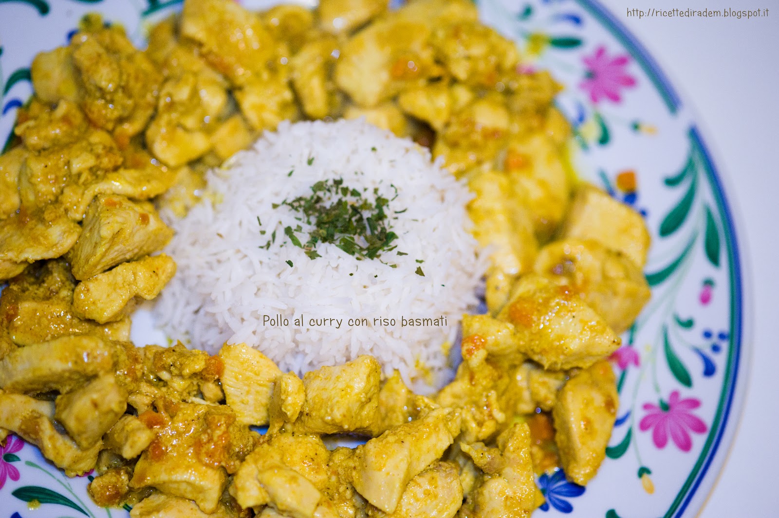 L'angolo delle delizie: Pollo al curry con riso basmati