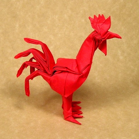 origami chicken ~ origami instructions art and craft ideas