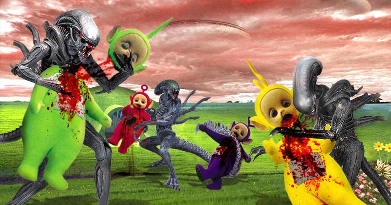 JIMSMASH ! ! !: ALIENS VS TELETUBBIES