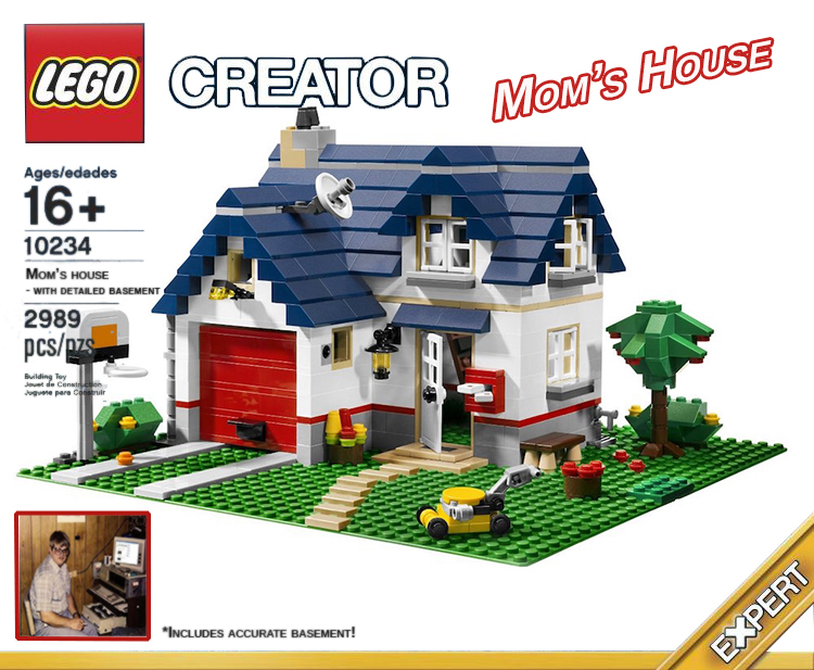 New Lego set allows you to recreate your own Mom's basement