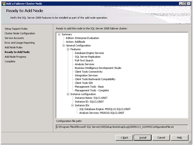 Manage-SQLServer: SQL Server 2008 Cluster Installation