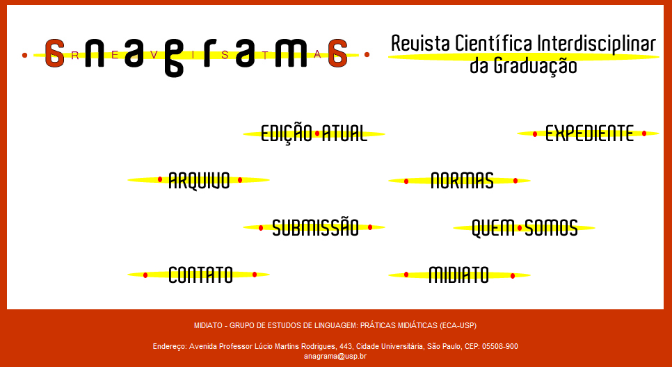 Revista Anagrama aceita artigos de graduandos