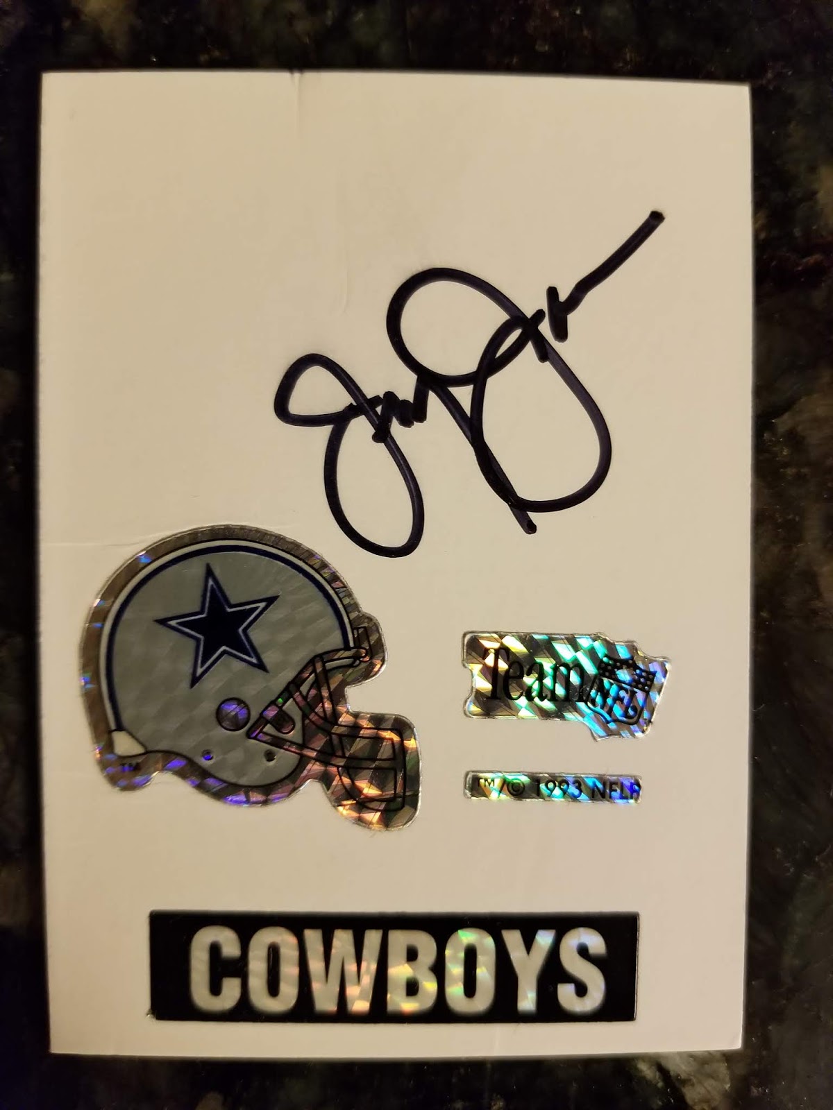 Autograph Through The Mail Athletes: Jerry Jones