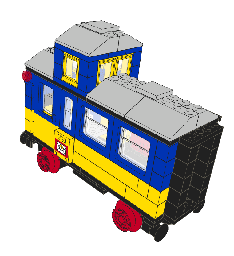 LEGO MOC Postal Caboose by olivierz | Rebrickable - Build with LEGO