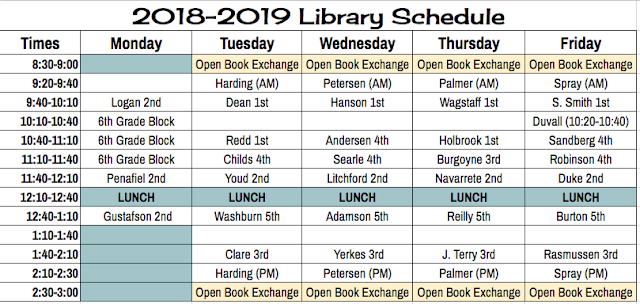 Dry Creek Elementary Library: Calendar