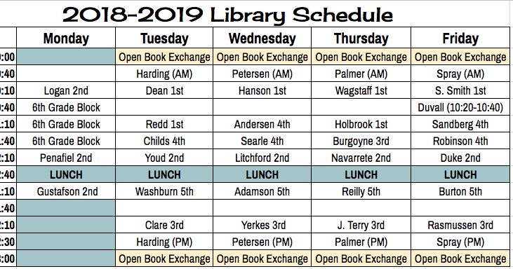Dry Creek Elementary Library: Calendar