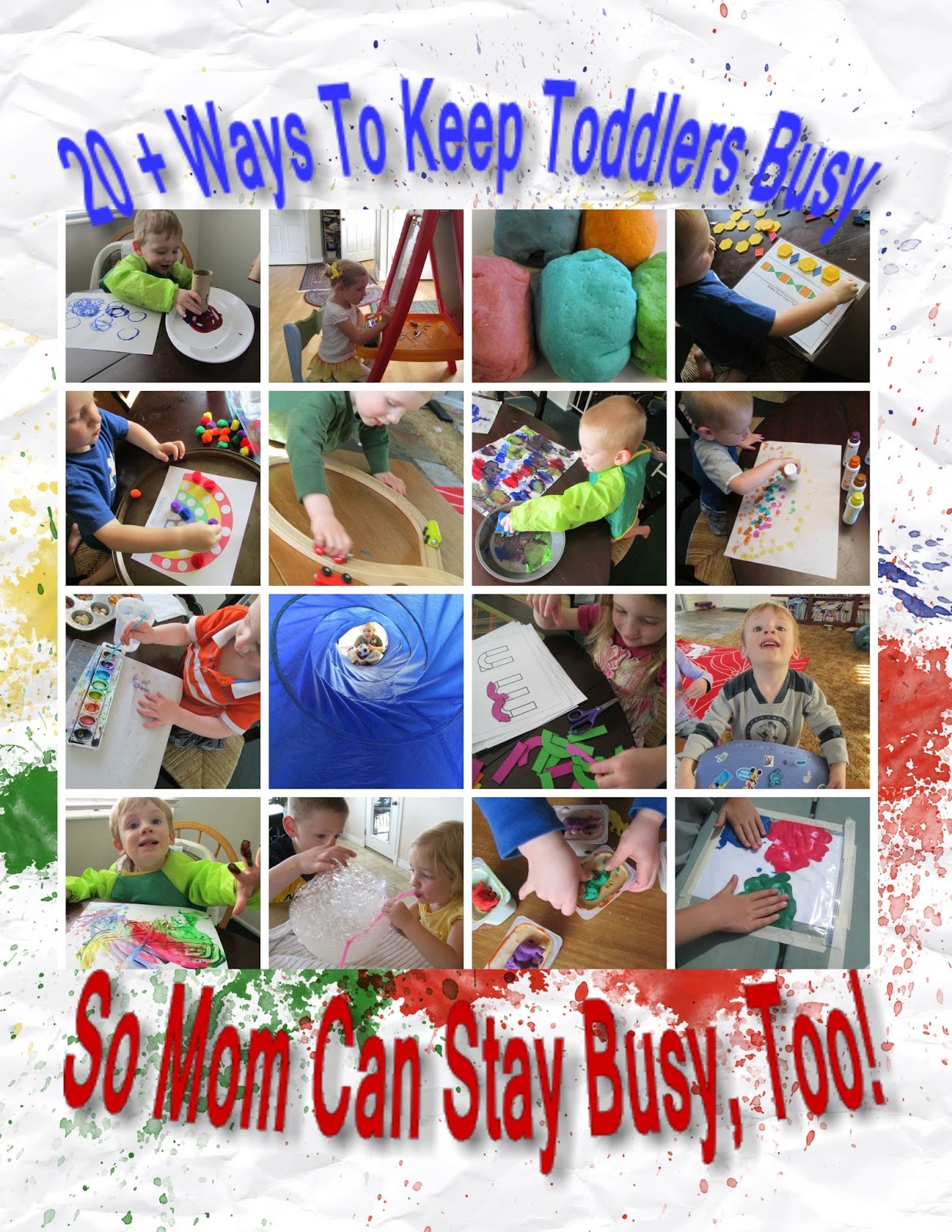 Keeping Toddlers Busy During Homeschool - Teach Beside Me