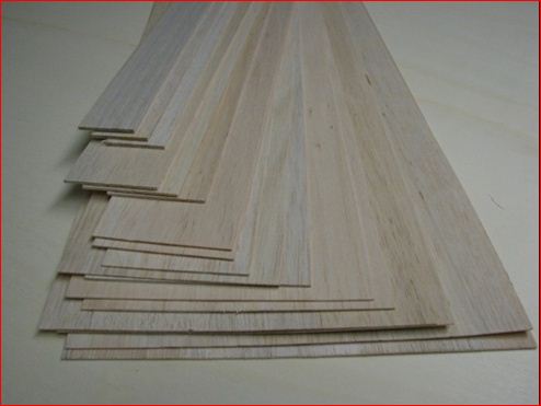 Balsa wood sheets – Building mixtures