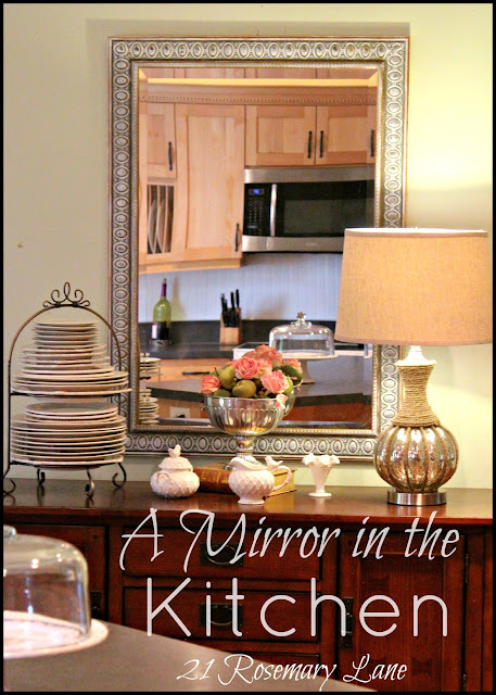 21 Rosemary Lane: Hanging a Mirror in the Kitchen