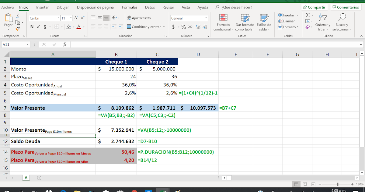 Finanzas, excel, vba, sql y algo más...: Finanzas: Pago de Deuda Relación de Equivalencia ...