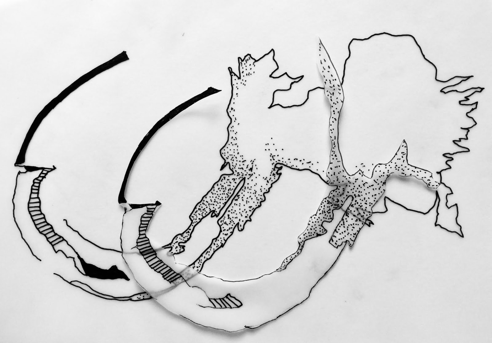 Charlton Stitcher: Random mark making and tracing