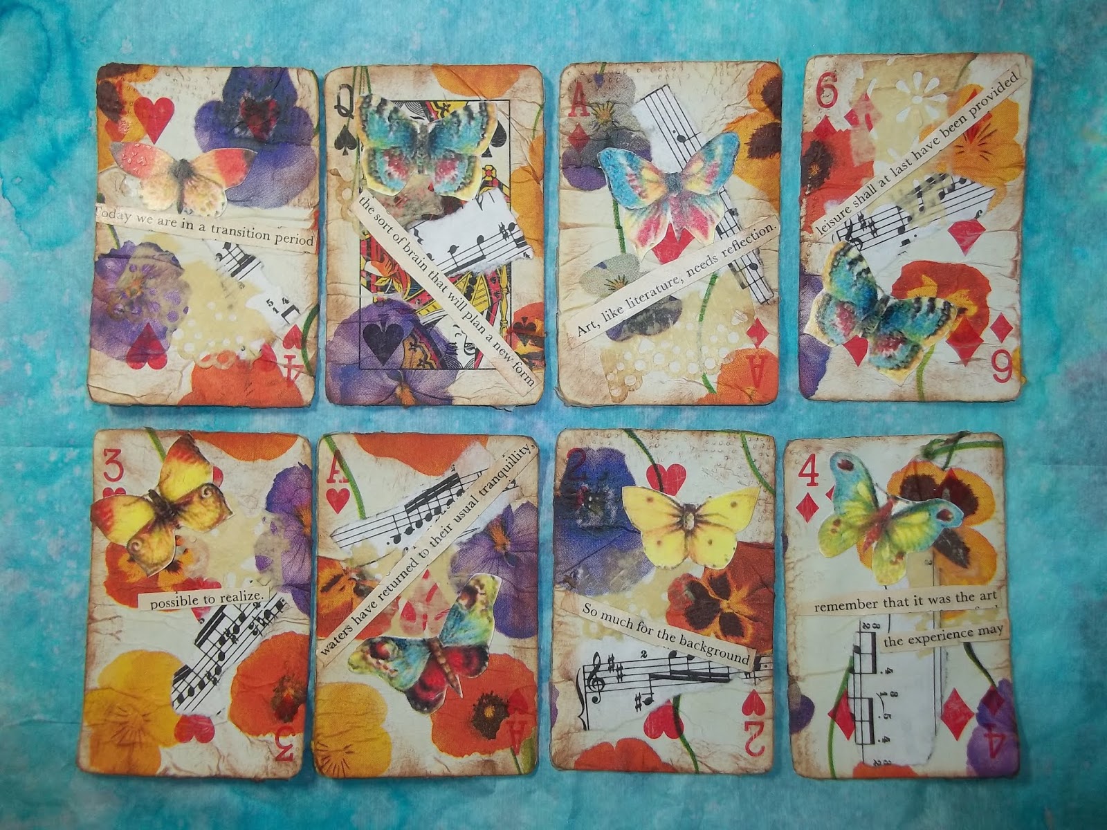 Altered Playing Card Collages