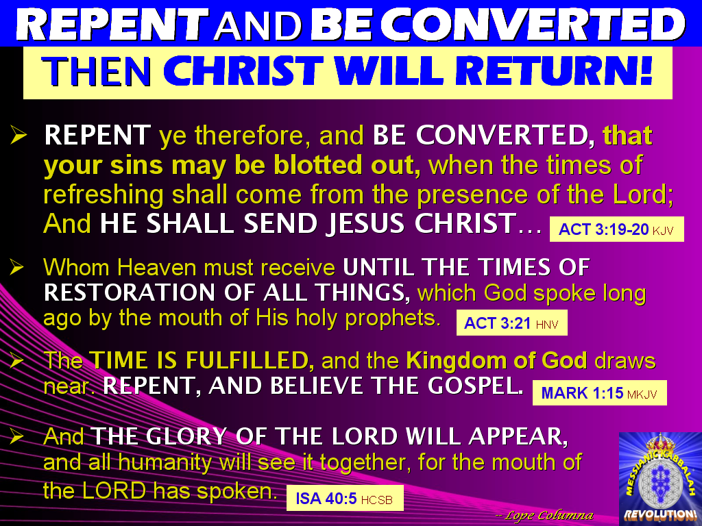 The MESSIANIC KABBALAH REVOLUTION!: The COMPLETION OF ELIJAH/ELISHA ...