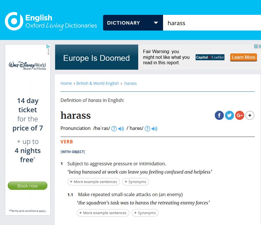 Harmless Drudgery: Be'ind the harras