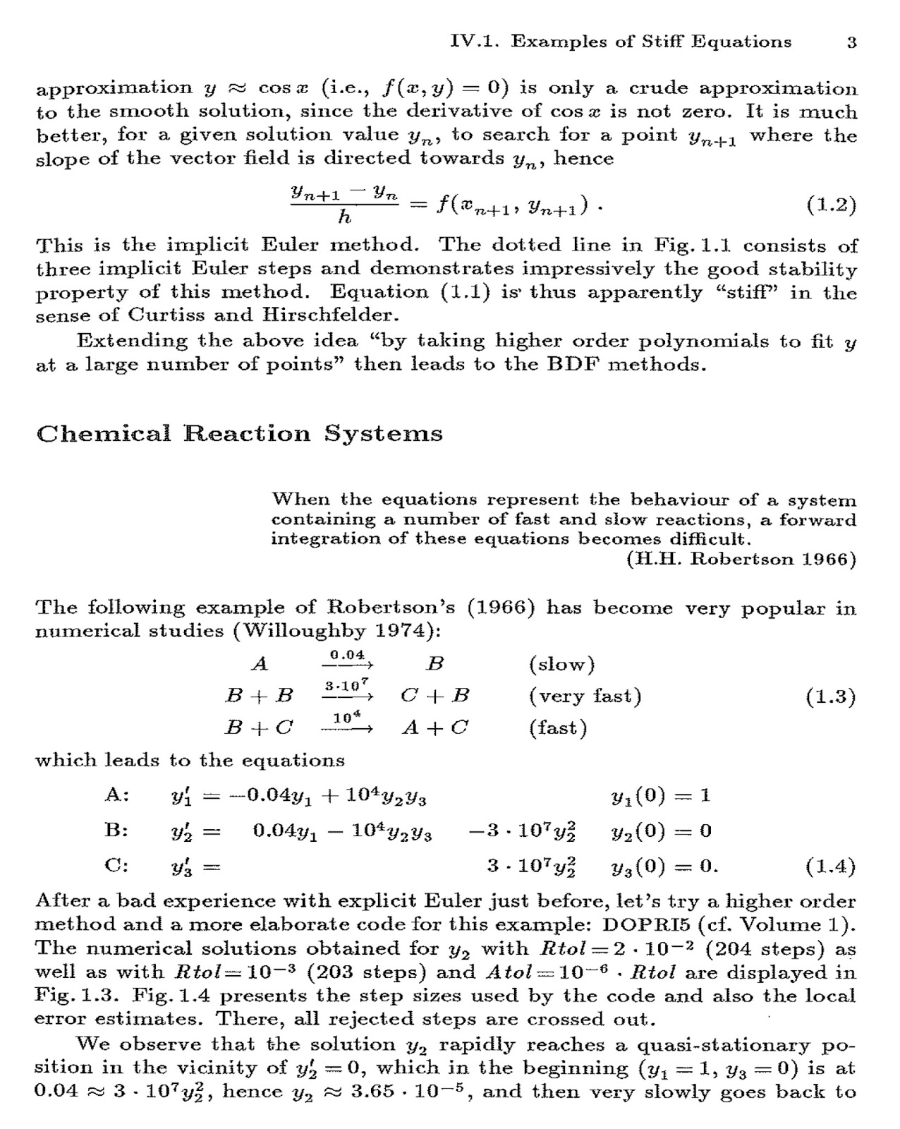 Example Of Stiff Equations Solving Ordinary Differential Equations