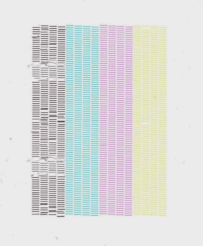 Troubleshoot large format printer printing problems