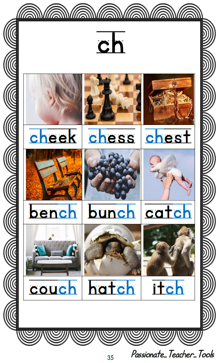 Passionate Teacher Tools: Word Family Chart Vol. 3: Consonant Blends ...