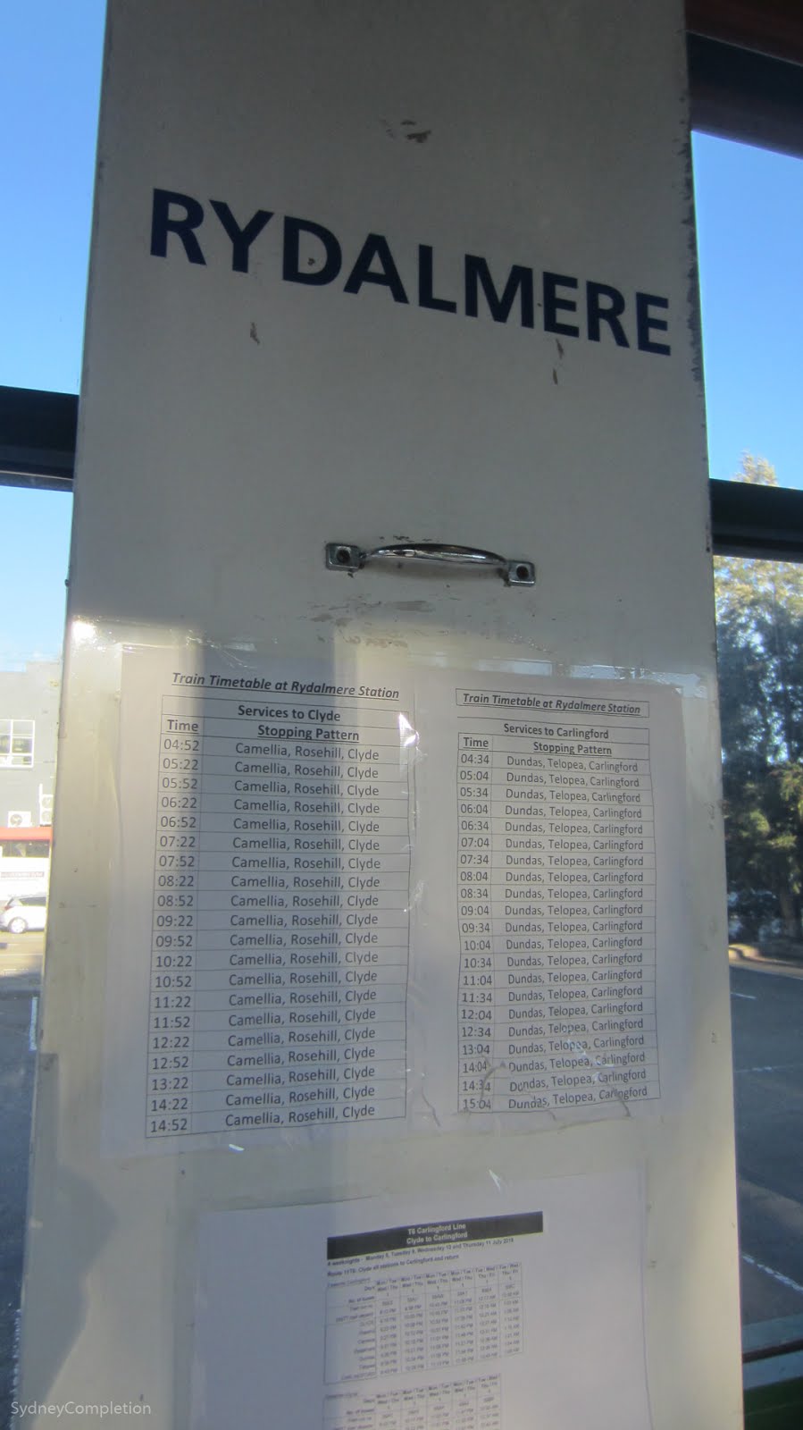 Anniversary Special Stop 4: Rydalmere - Completing Sydney