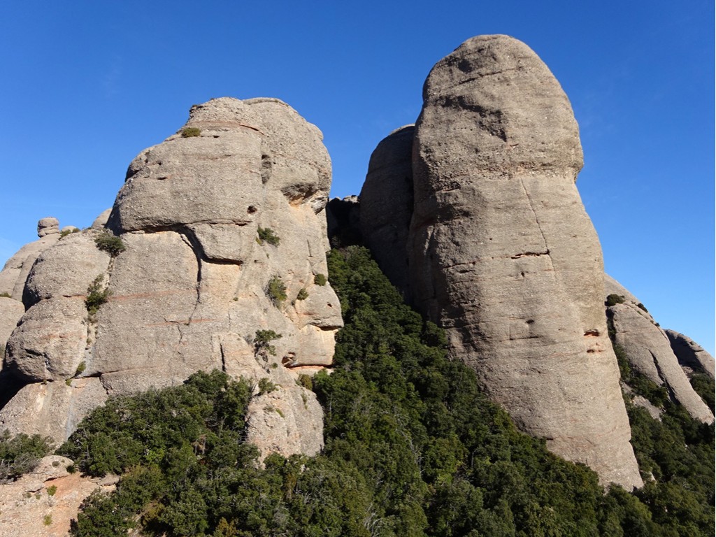 GEDE a l'Agulla Gran del Pas del Príncep (Montserrat) - Roca calenta