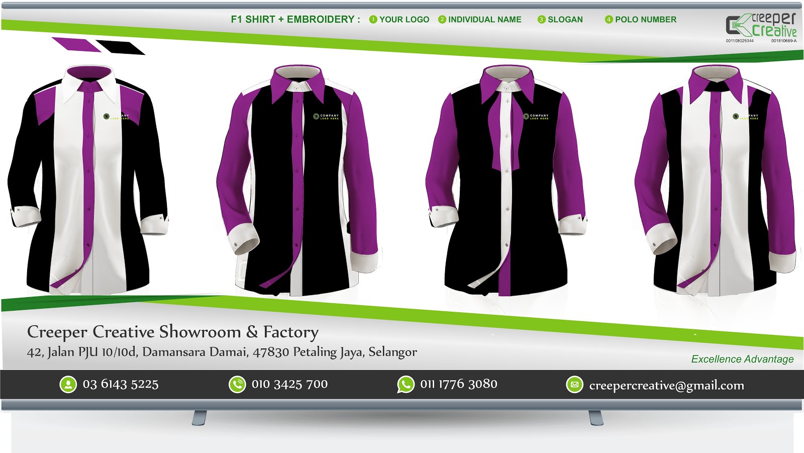 F1 uniform design software - Jaket Korporat
