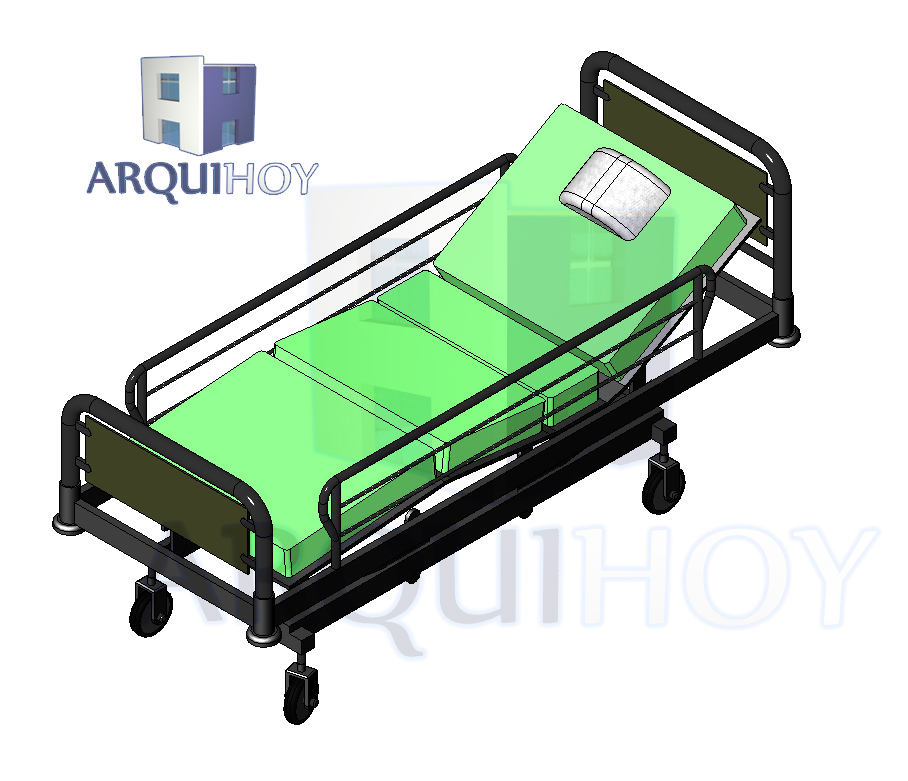 Familia Cama de Hospital / Family Bed of Hospital (RFA) | ArquiHoy-Revit