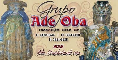 Olhos de Oxalá: GRUPO ADE OBA PARAMENTOS DIVULGANDO CONOSCO