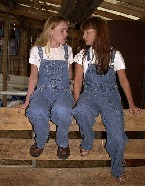 Girls Wearing Denim Overalls: 10/18/12
