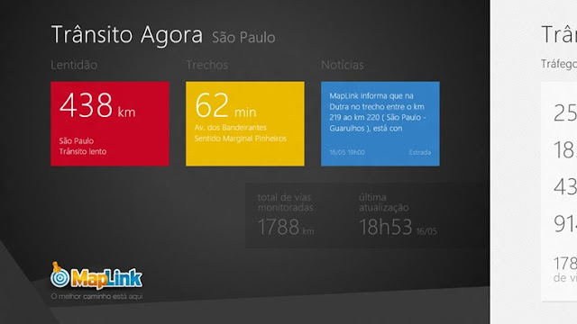 Maplink Transito Agora - Acompanhe o trânsito em tempo real (Windows 8 ...
