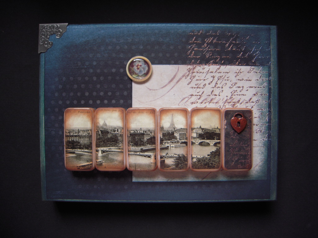 A Brush with Angels: Altered Domino Collages