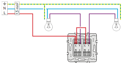 schéma électrique double allumage le grand - schema electrique