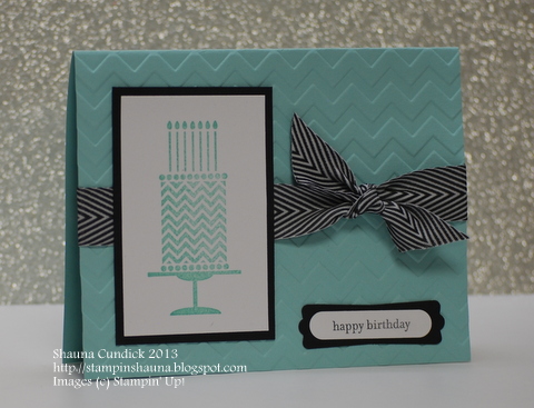 a card a day: Chevron Birthday Duo